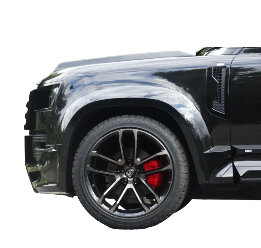 Land Rover Defender 110 Wheel Arch Flare Trim Kit 2020+ Gloss Black ...